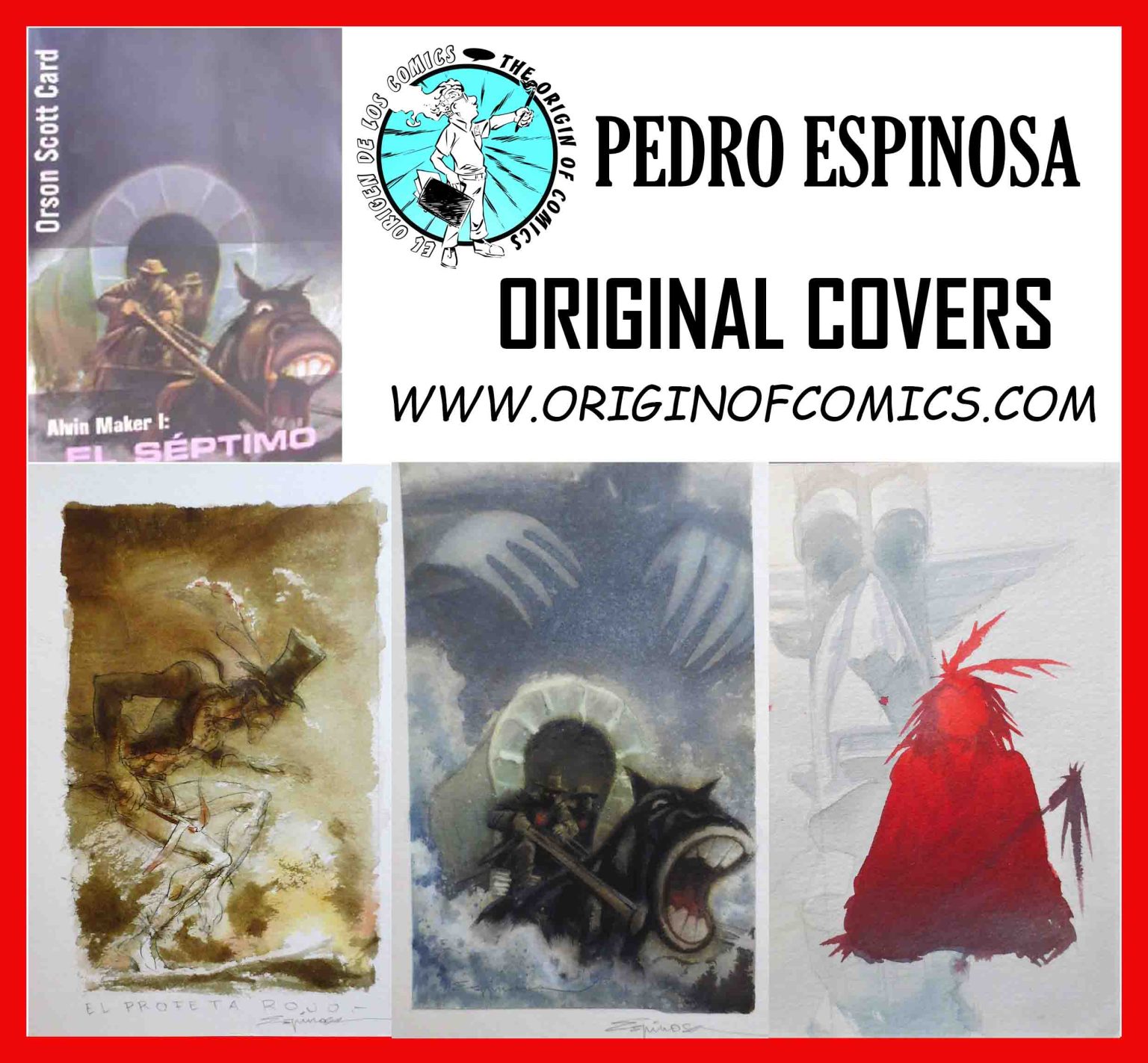 Arte original Espinosa: Portada original Alvin Maker / Orson Scott Card ...